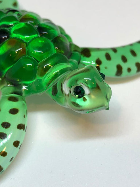 Glass Baron Sea Turtle Small Collectible Figurine – Crystal Creations