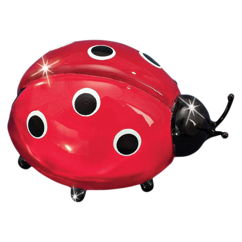 Glass Handcrafted Ladybug Figurine – Crystal Creations